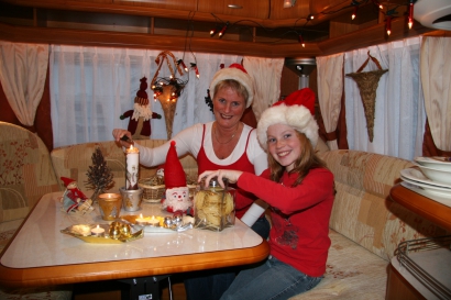 Campingpladser bliver brugt som ramme om jule- og nyt-årsfesten